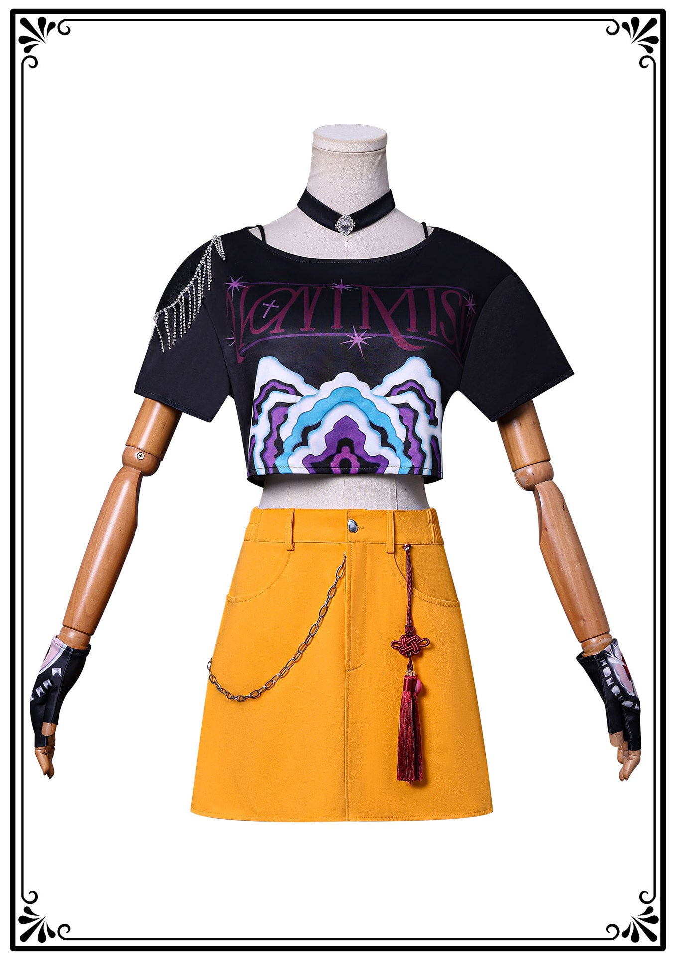 [KDH] Mira Women’s Full Costume Set – Includes Jacket, Vest, Necklace ...